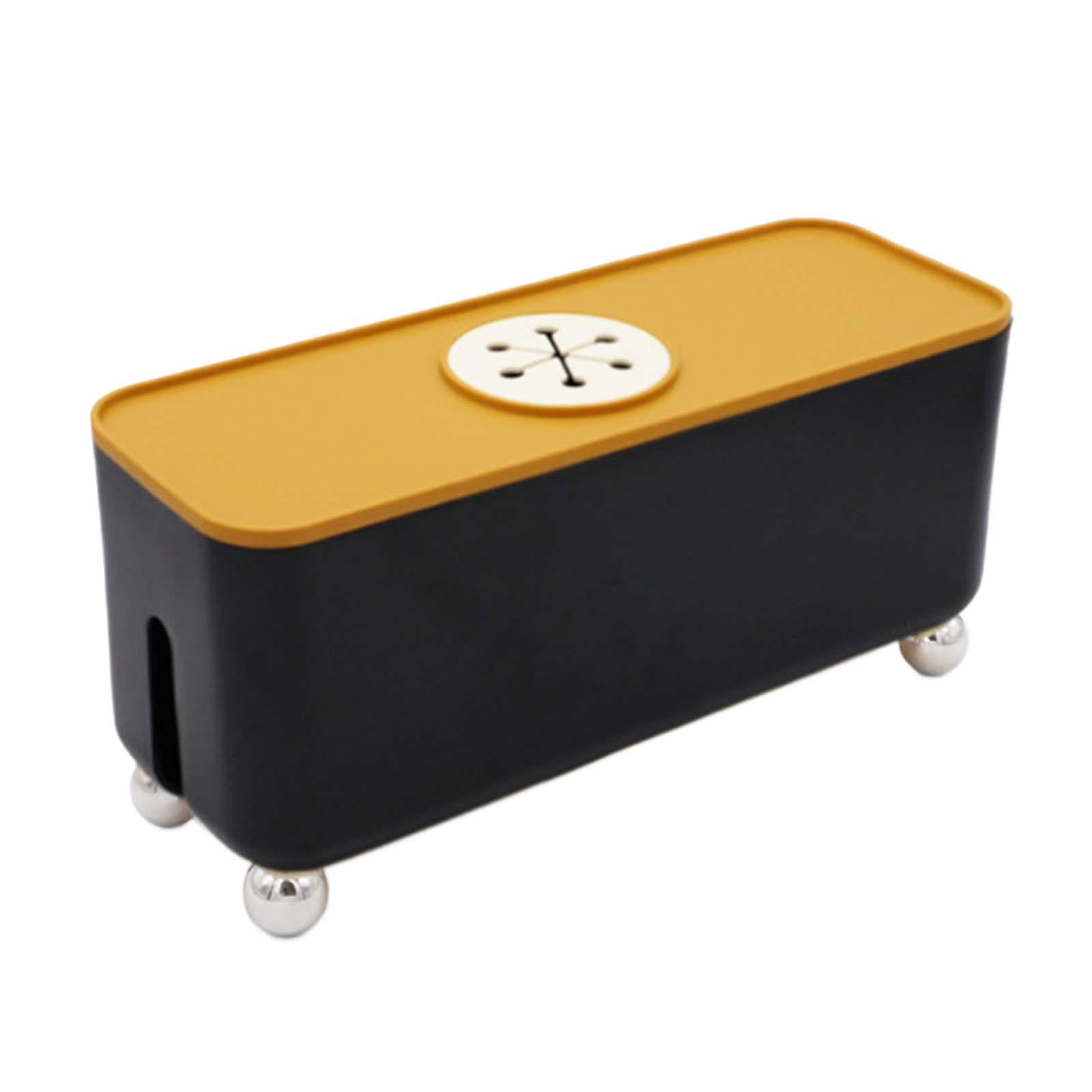 Caja de gestión de cables, caja de almacenamiento para cables con tapa ...