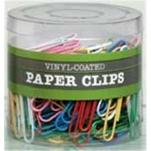 Baumgartens Vinyl Coated Paper Clips Jumbo Size 200 Pack ASSORTED ...