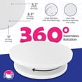 88 Cake Decorating Kit With Pink Turntable - Includes 50 Disposable + 2 ...