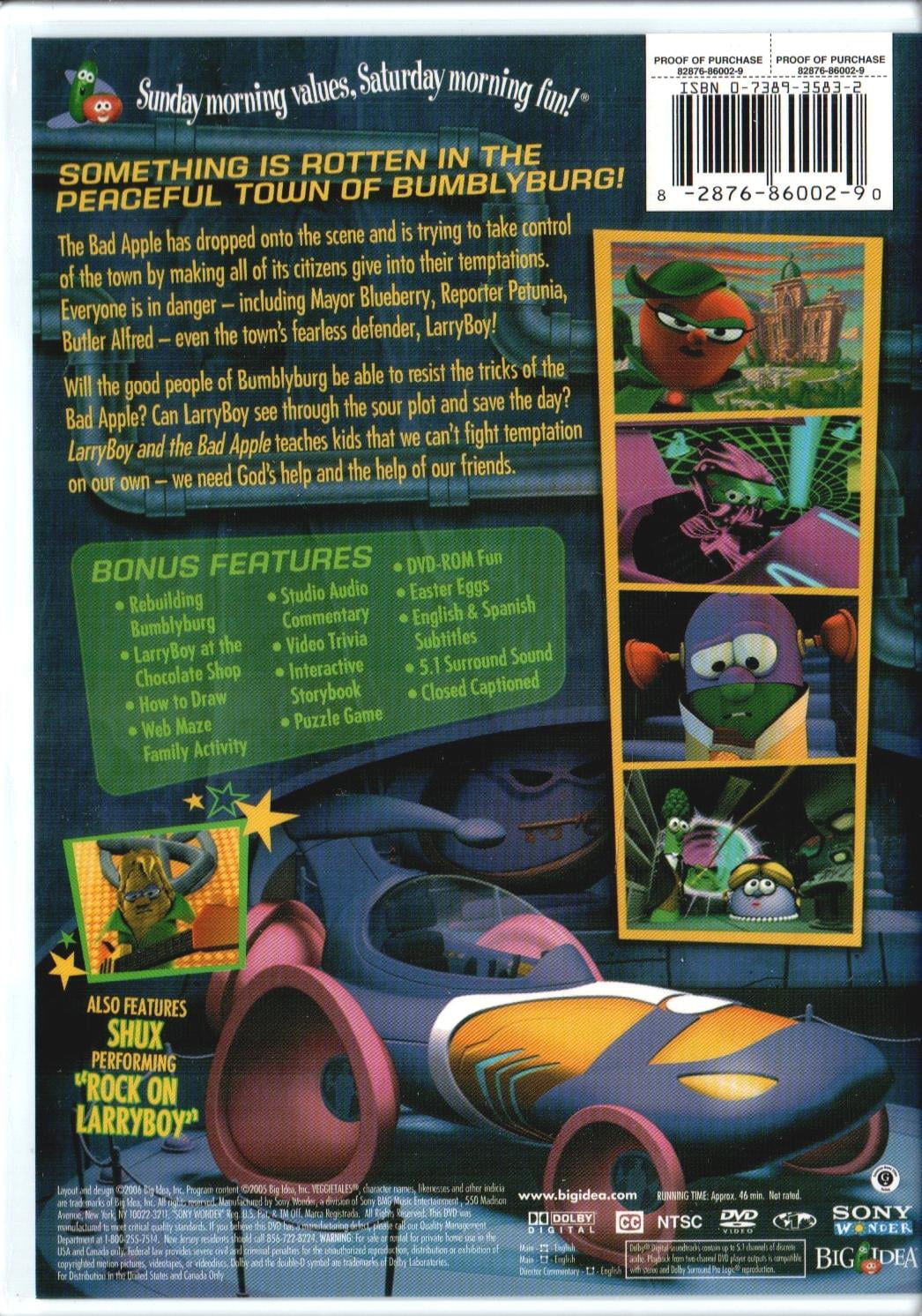 Veggietales Larryboy And The Bad Apple Dvd Whatsoever Critic: DVD