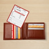 Lashicorn Medical ID Wallet Card 10pk 2x3.5 Folded Emergency Info ...