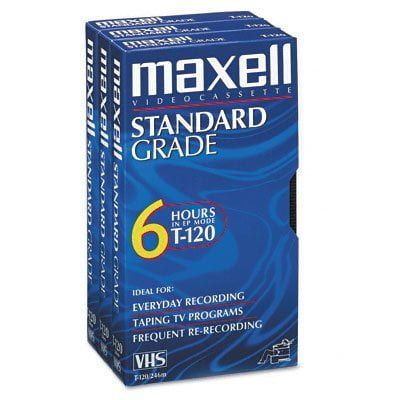 Maxell VHS Videocassette 6 Hours in EP Mode T-120 (3 Pack) | Walmart Canada