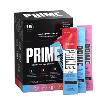 Prime Hydration+ Electrolyte Drink Mix, Water Replenish Packets ...