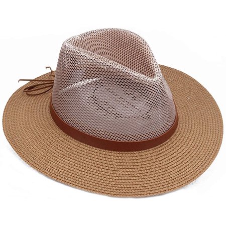 Mesh Cowboy Hat Beach Hats Mesh Safari Hat Western Cowboy HatMesh Sun ...