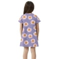 BZSMCE Short Sleeve dress Dress Casual Cotton Dresses-Pastel Purple ...