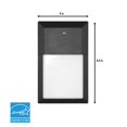 Euri Lighting LED Outdoor Mini Wall Pack with Photocell, 12W, Soft ...