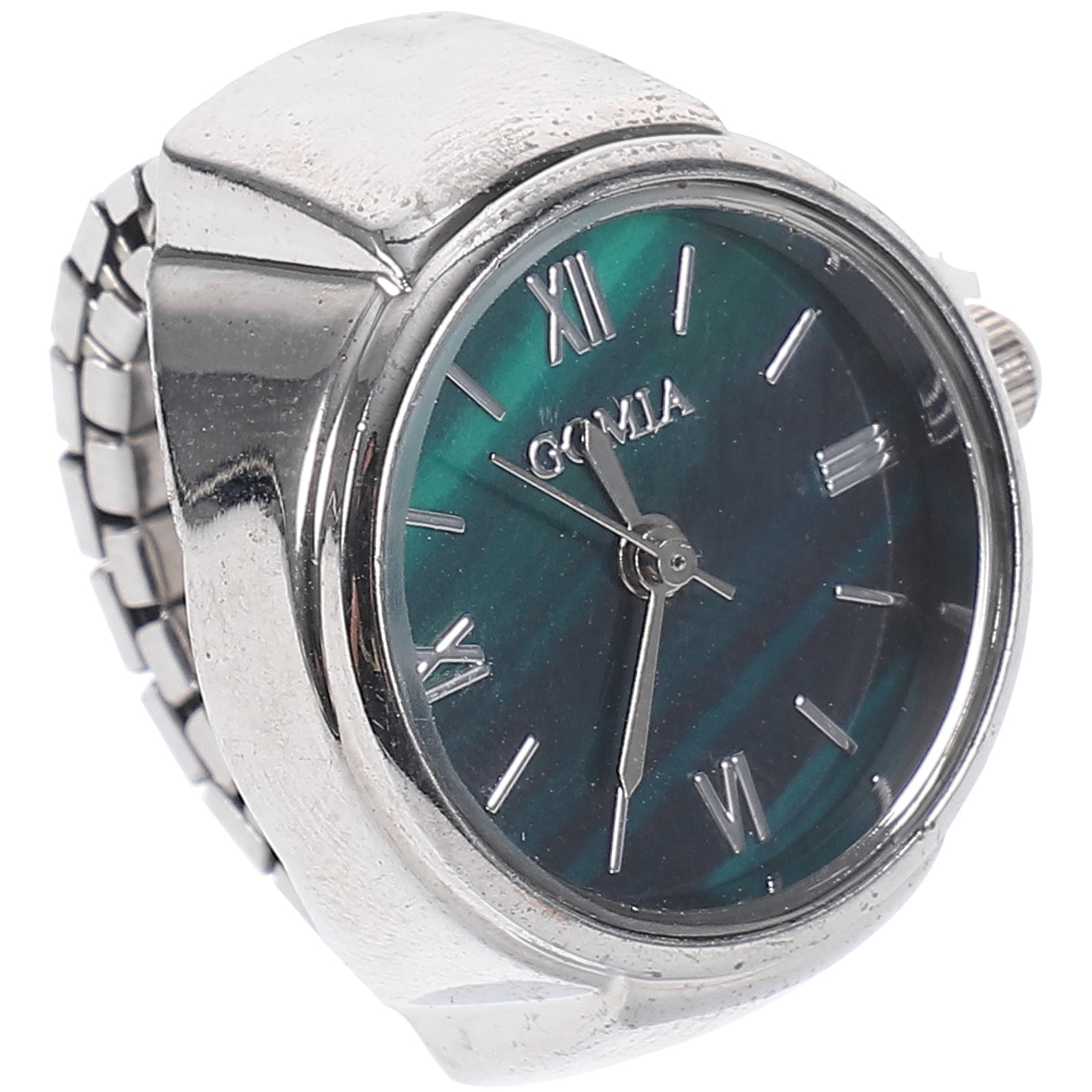 Reloj de dedo Mini reloj de anillo Reloj de anillo con números romanos ...
