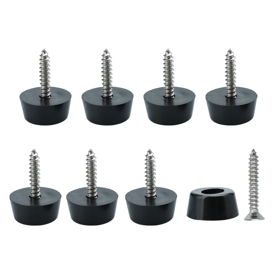 8pcs Rubber Feet Bumper Amplifier Laptop Leg Pad with Screws ...