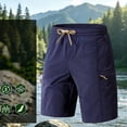 Agkizg Men's Shorts Casual Beach Loose Elastic Waistband Zipper Closure ...