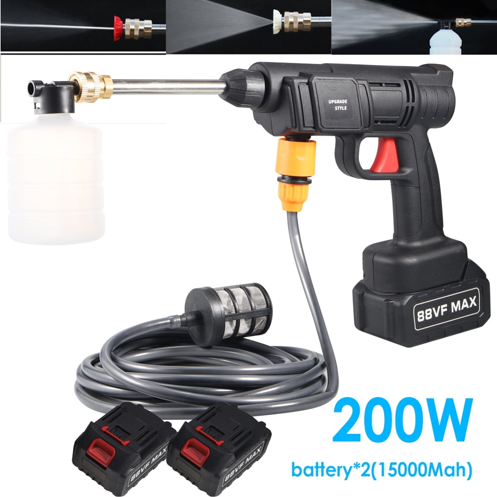 Jahy2Tech 88VF Cordless Electric High Pressure Water Spray Car Gun ...
