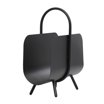Free Shipping! The Novogratz 20" Black Metal Curved Magazine Holder ...