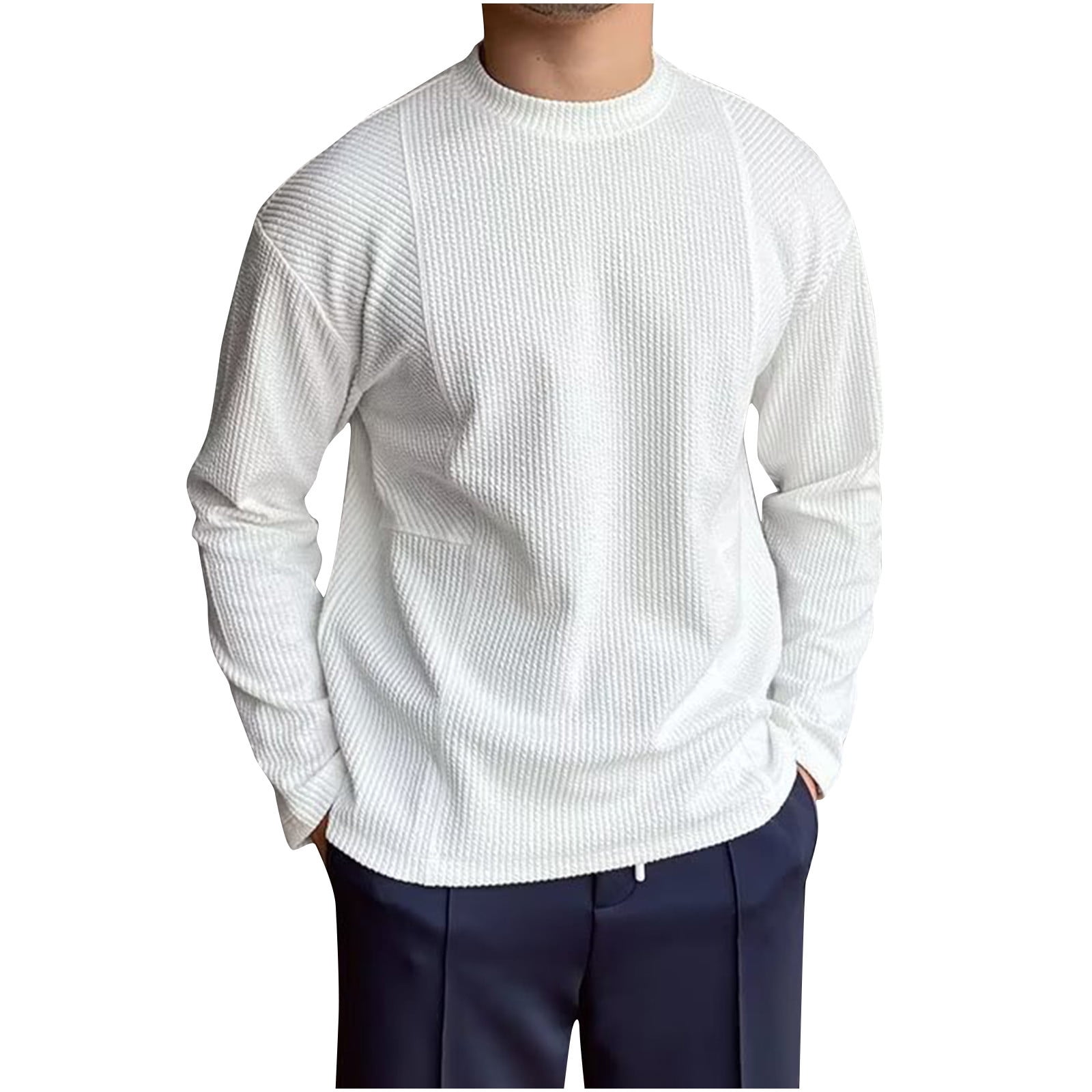 Click here for Jalioing Long Sleeve Casual T Shirt For Men Solid... prices