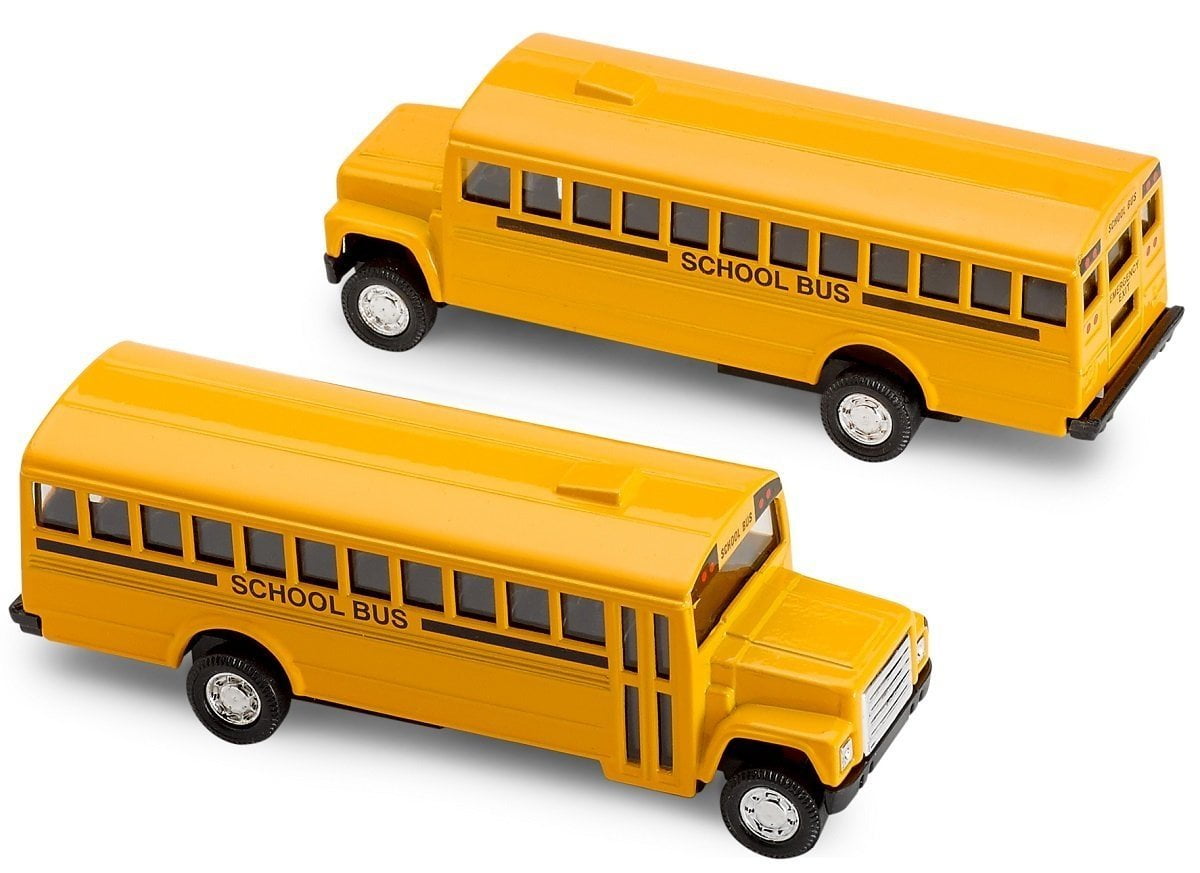 diecast-school-bus-2-pack-yellow-5-inch-metal-write-on-with-pullback