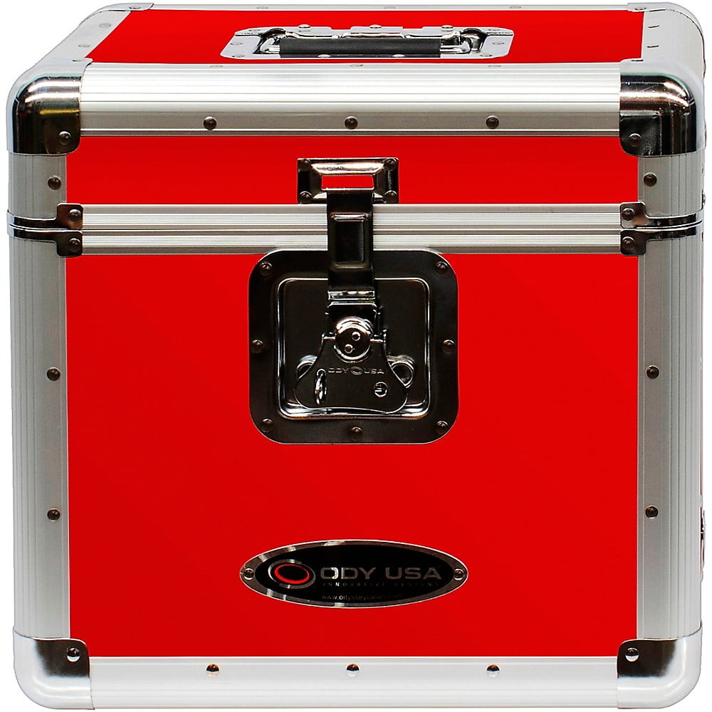 Odyssey KLP2RED Stackable 12" LP Vinyl Record Case, Red - Walmart.com