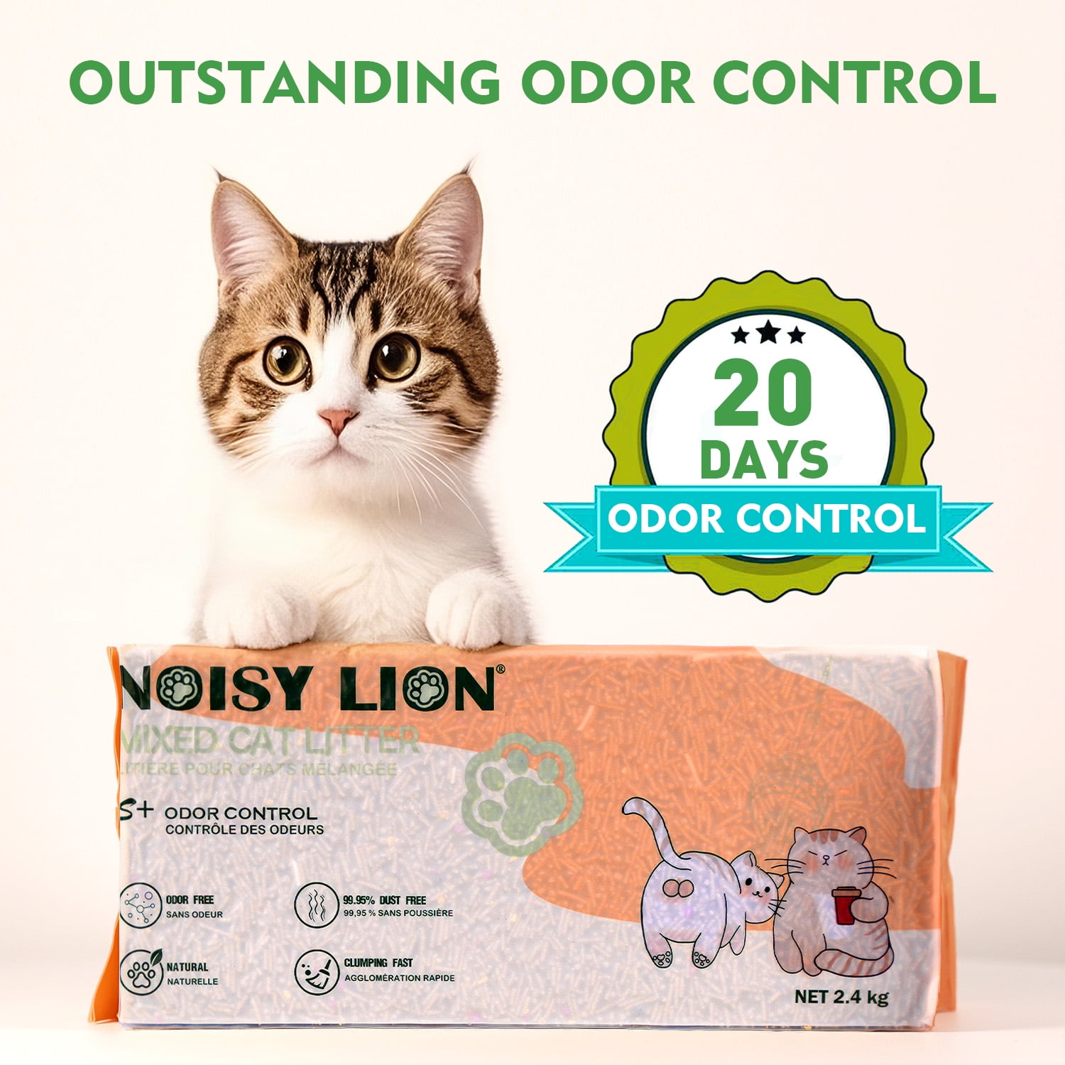 Click here for Noisy Lion Green Tea Tofu Cat Litter - Superior Od... prices