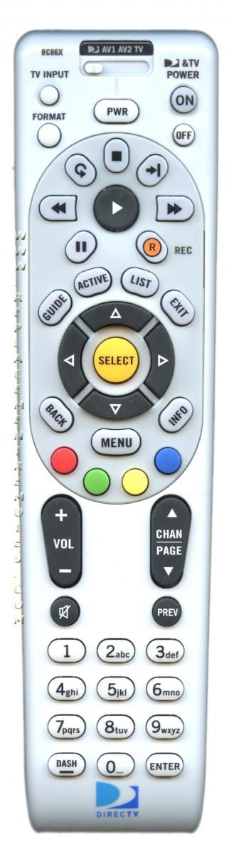 Programming directv remoter rc66 - inputgen