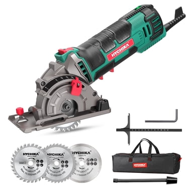 Eastvolt Mini Circular Saw with 5000RPM, Laser Guide, Scale Ruler, 3 ...