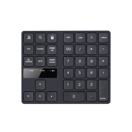 35 Keys Numeric Keypad Rechargeable Quiet Ergonomic Anti-slip Pad ...