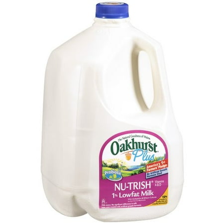 Oakhurst Plus Nutrish 1% Low Fat Milk, 1 gal - Walmart.com