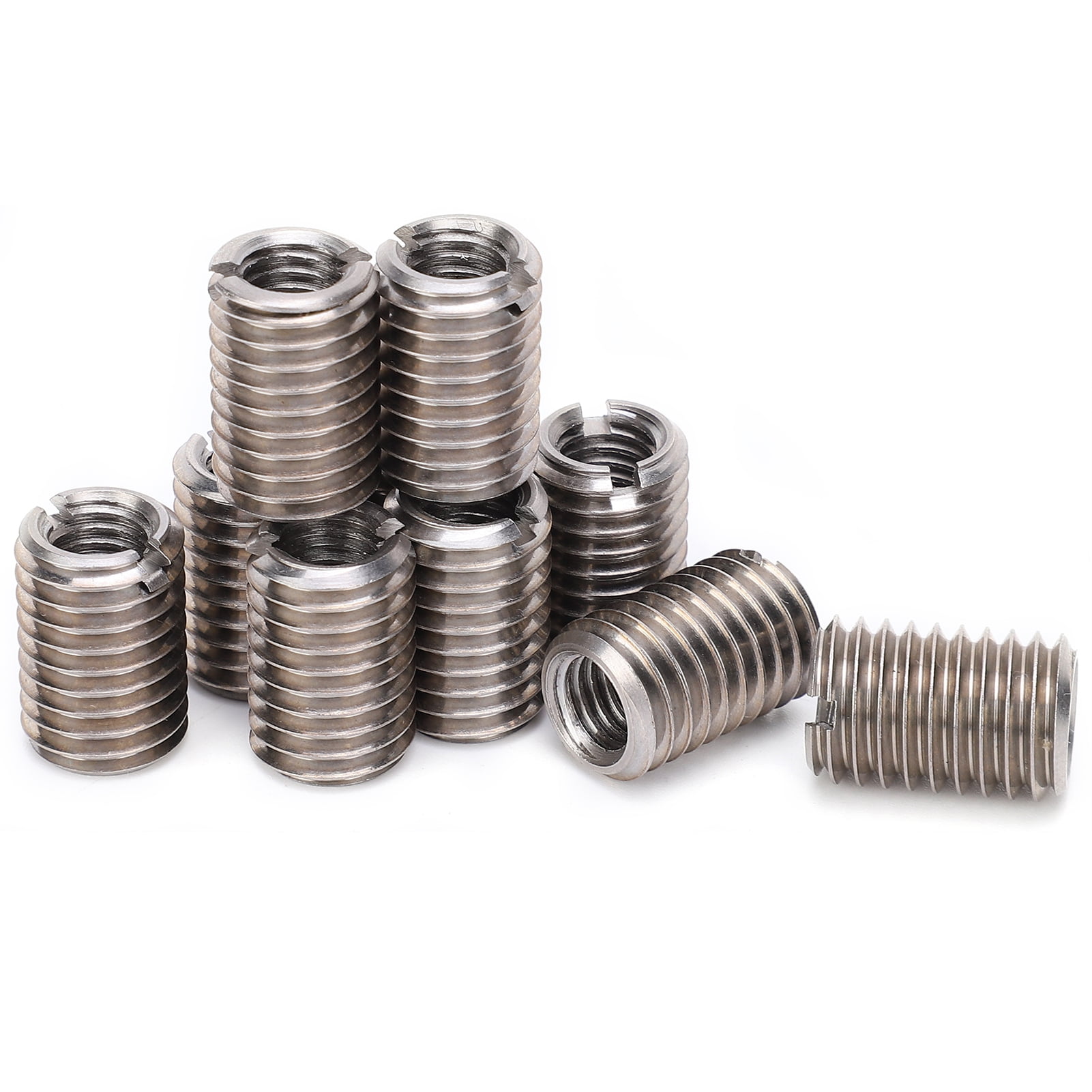 Thread Inserts, 10 Pcs Thread Reducer M12 to M8, Self Tapping Threaded ...