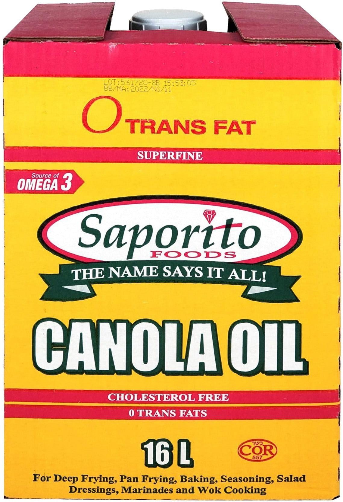 Saporito Canola Oil Box 16 Liter - Walmart.ca