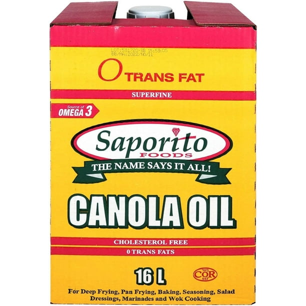 Saporito Canola Oil Box 16 Liter - Walmart.ca