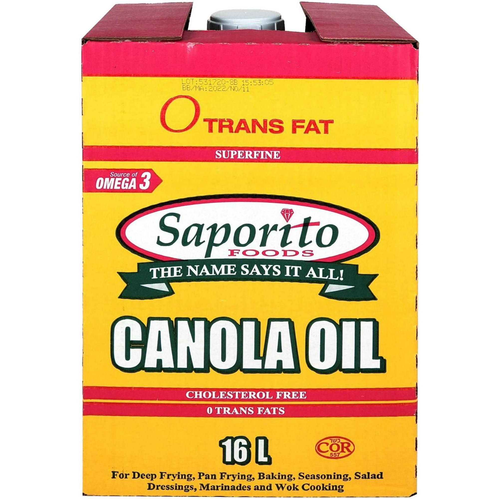 Click here for Saporito Canola Oil Box 16 Liter 16 L prices