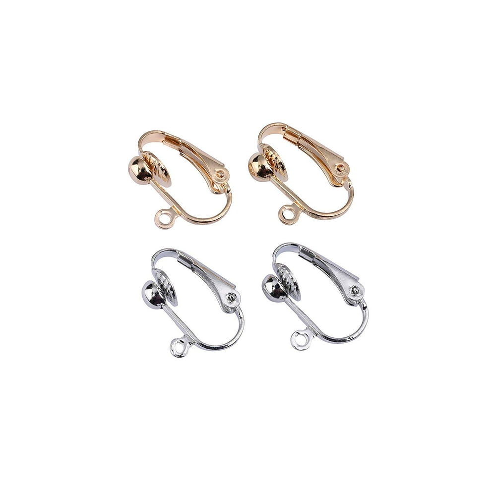 24 Pcs(12 Pairs) Clip On Earring Converter with Open Loop Jewelry ...