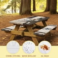 Bless Our Home Picnic Table Cover with Bench Covers Blue Star Sheep ...