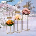 12 Pcs Metal Flower Stand, Wedding Centerpieces, Pillar Rectangular ...