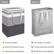 2-Pack Large Laundry Basket,Waterproof,Freestanding Laundry Hamper ...