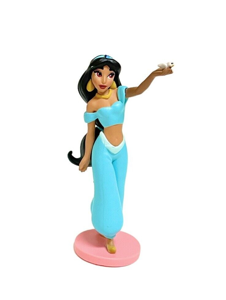Princess Jasmine & Bird Cake Topper Figurine Figure Pvc New 3” Aladdin ...