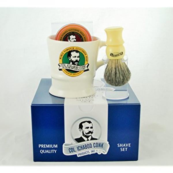 Colonel Conk Model 221 Mug, Mixed Badger Brush and Soap - Walmart.com