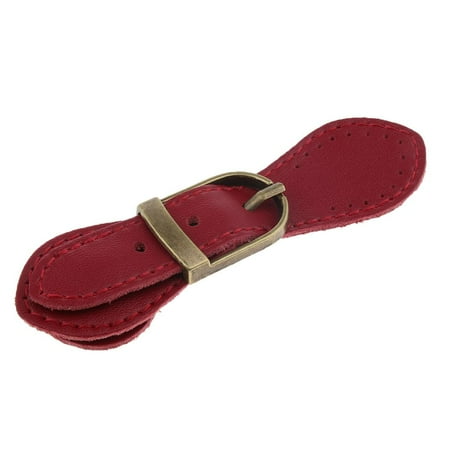 Sew on Leather Handbag Bag Tab Buckles Closure Fastener Replacement Red ...