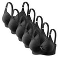 AHTJRT 5 Pcs V Neck Bralettes for Women Light Padded Soft Cups ...
