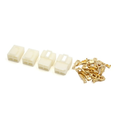 2 Sets 4-pin 6.3mm 1/4" Male/Female Nylon Latching Connector for 18 ...
