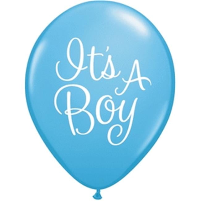 Qualatex 70443 11 in. Its A Boys Classy Script Foil Balloon - Pink ...
