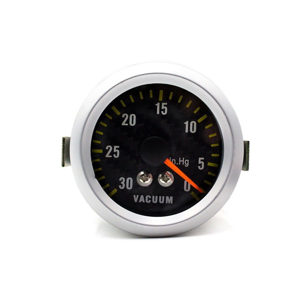 Dyno Racing 2" 52mm car motor universal black face led 0-30 vacuum ...