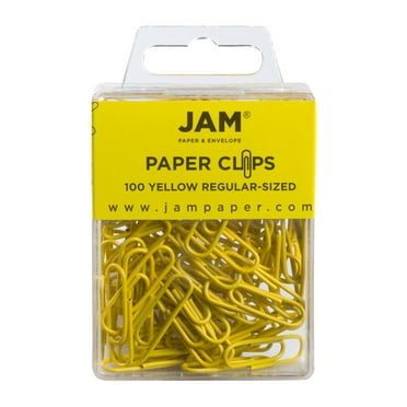 JAM Paper Standard Paper Clips, Orange, 2/Pack, Small 1 in - Walmart.com