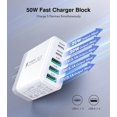 [2 Pack] USB C Charr Block, 60W 5-Port Type C Charr Fast Charging Block ...
