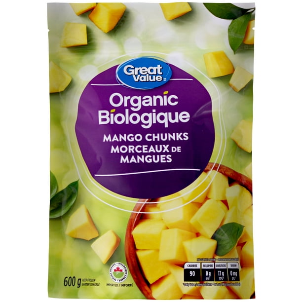 Great Value Organic Mango Chunks, 600 g - Walmart.ca