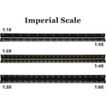 Engineer Scale Ruler 12 Inch, Solid Aluminum Laser-Etched Triangular ...