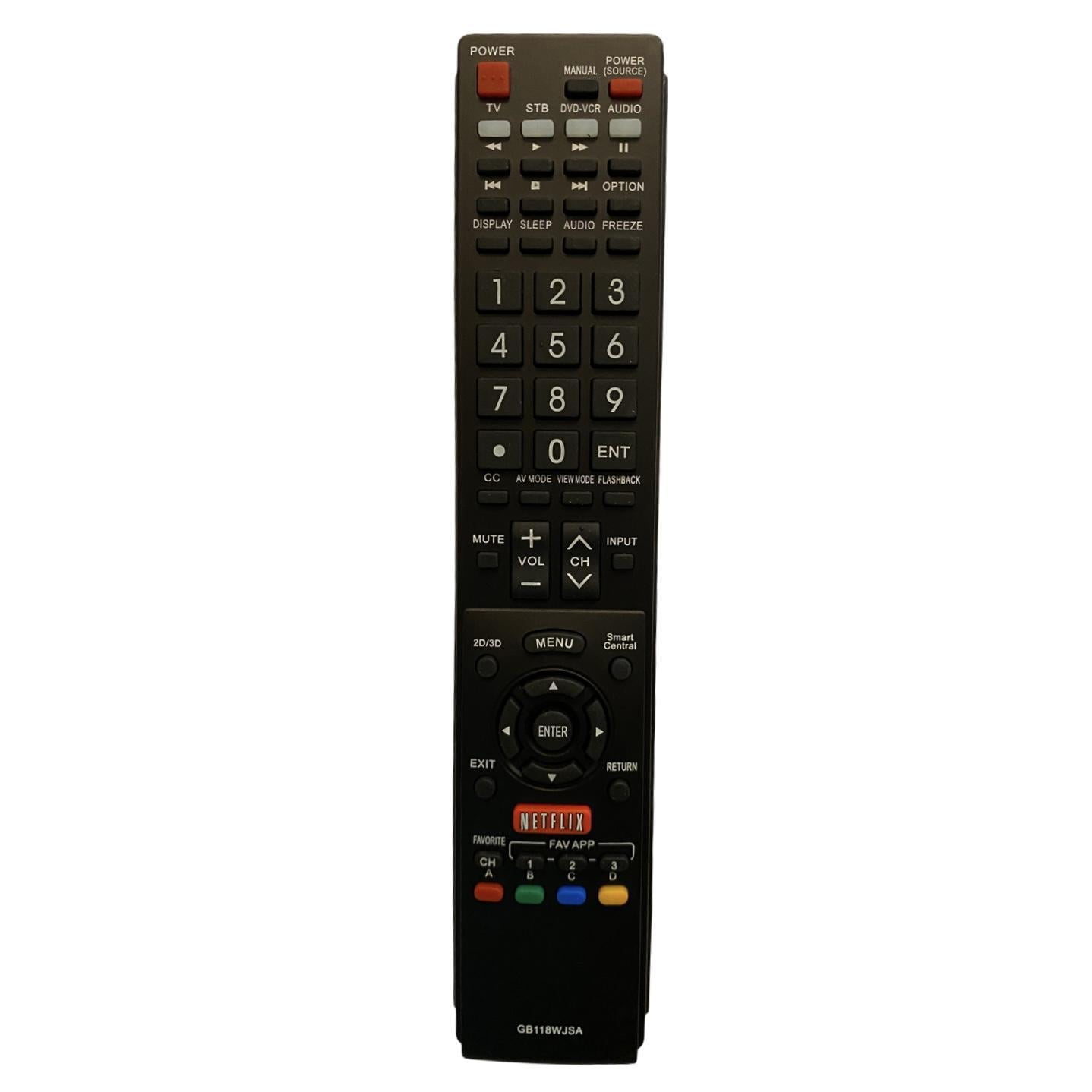 Control Remoto para Sharp Aquos Smart Tv 6b118wj Ga841wjsa Universal Control Remoto para Sharp ...