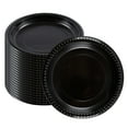 Black Plastic Plates (100) | Disposable wraps for ecommerce - Walmart ...