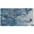Adorable Wolf Head Round Ring Binder 3 Rings 1.5" Capacity File Storage ...