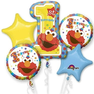 Sesame Street Elmo 42" Balloon (1) - Walmart.com