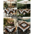 Brown Aztec Rectangle Outdoor Tablecloth, Waterproof Table Cloth Cover ...