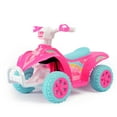 Licensed Barbie 6V Battery Powered Ride on ATV for Kids Ages 2-5 Years ...