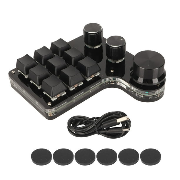Mini Macro Mechanical Gaming Keyboard,Mini 9 Key Keypad DIY ...