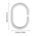 1. C-Shape Shower Hooks with for Effortless Curtain Replacement & Space ...